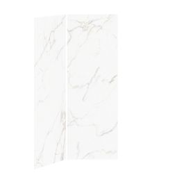 Mineral #510 - Gloss Shower wall 36 x 36 - Corner Installation | Kalia